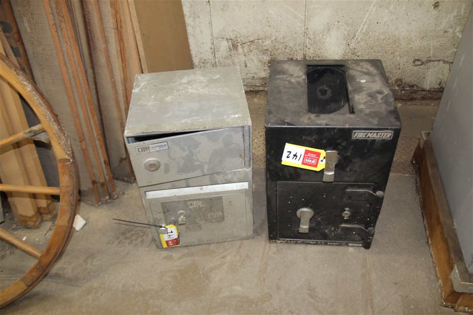 2 Assorted Steel Strong Box Auction (0142-5057842) | Grays Australia