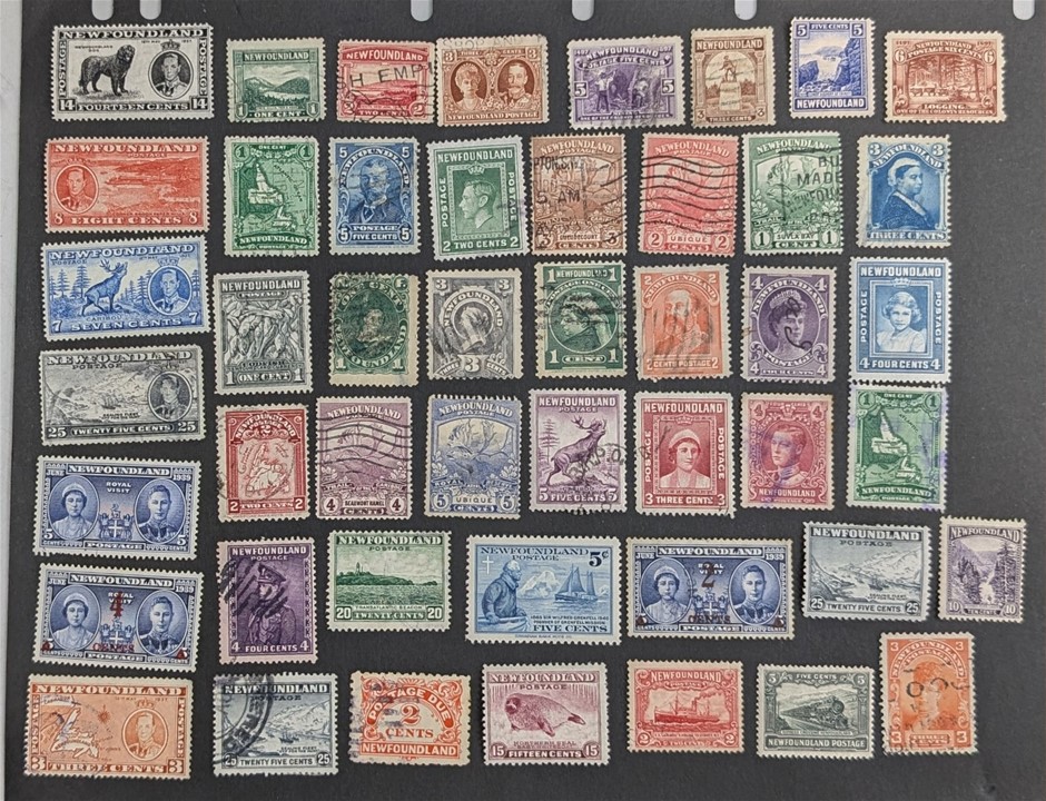 NEWFOUNDLAND Pre confederation Canada Stamp collection Auction (0084 ...
