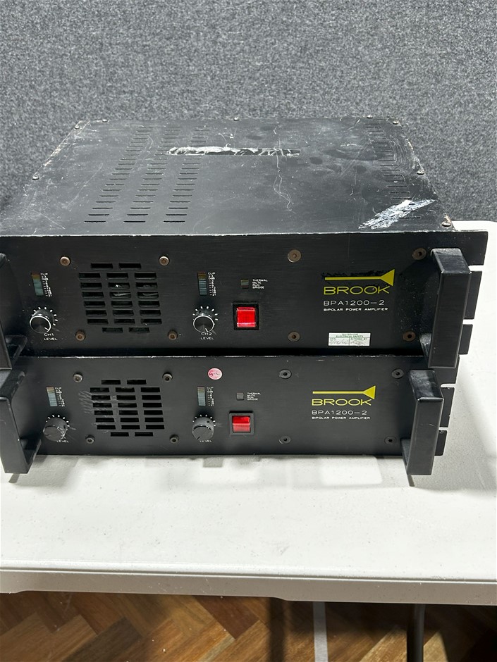 2 x Brook BPA1200 Bipolar Power Amplifiers Auction (0138-5057987 ...