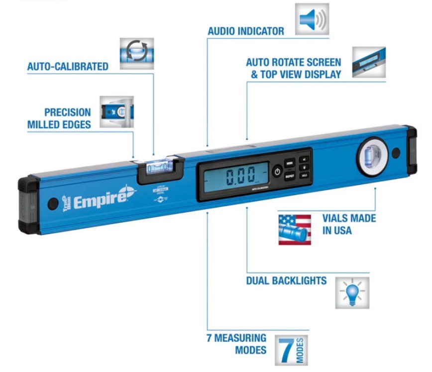 EMPIRE 600mm Digital Spirit Level. Model: E105.24. Auction ...