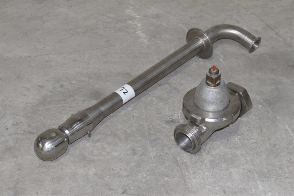 S/S Washing Spray Ball & Valve Auction (0072-5058117) | Grays Australia