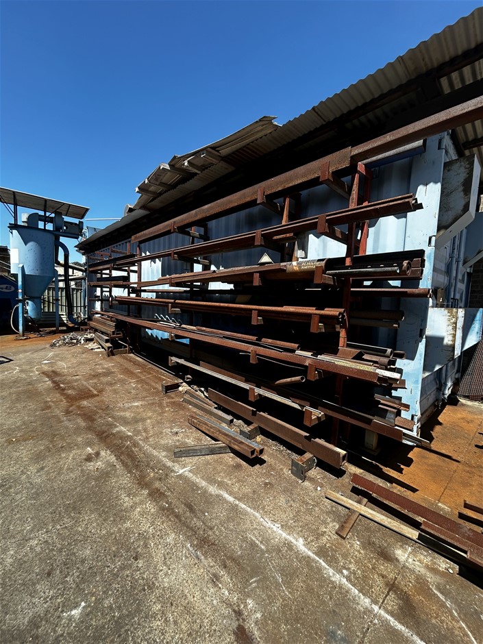Fabricated 7 Tier Steel Stock Rack and Contents Auction (0013-5058139 ...