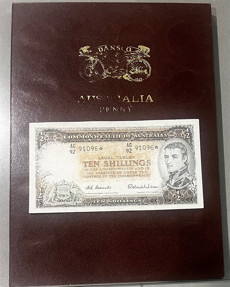 1954 Australia Star notes &Complete Set of Australia Pennies Album 79 ...