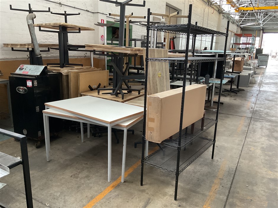 Tables and Racking Auction (0205-7054457) | Grays Australia