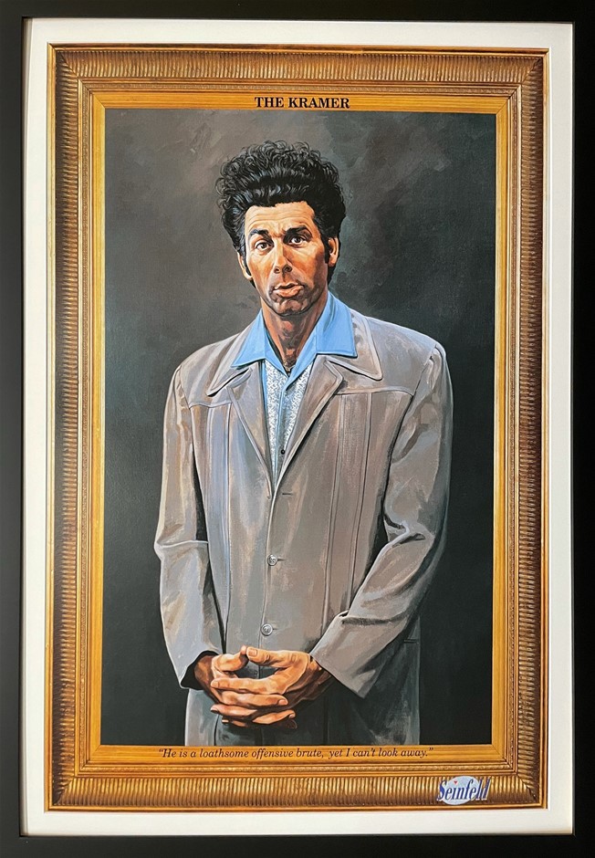 KRAMER FROM SEINFELD LICENSED POSTER, FRAMED Auction (0027-2561920 ...