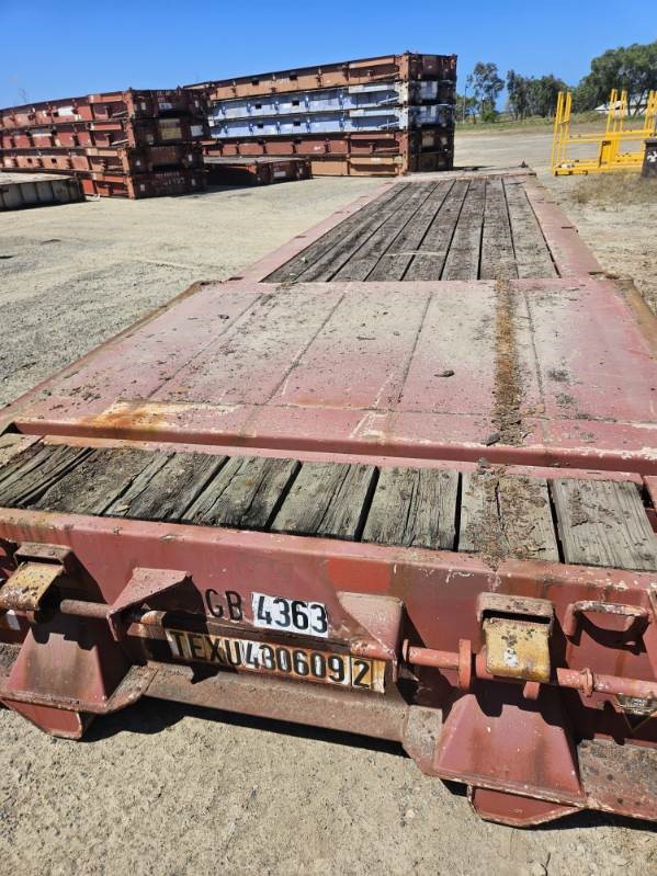 40ft Flat Rack Shipping Container Platform Base Auction (0012-7054656 ...