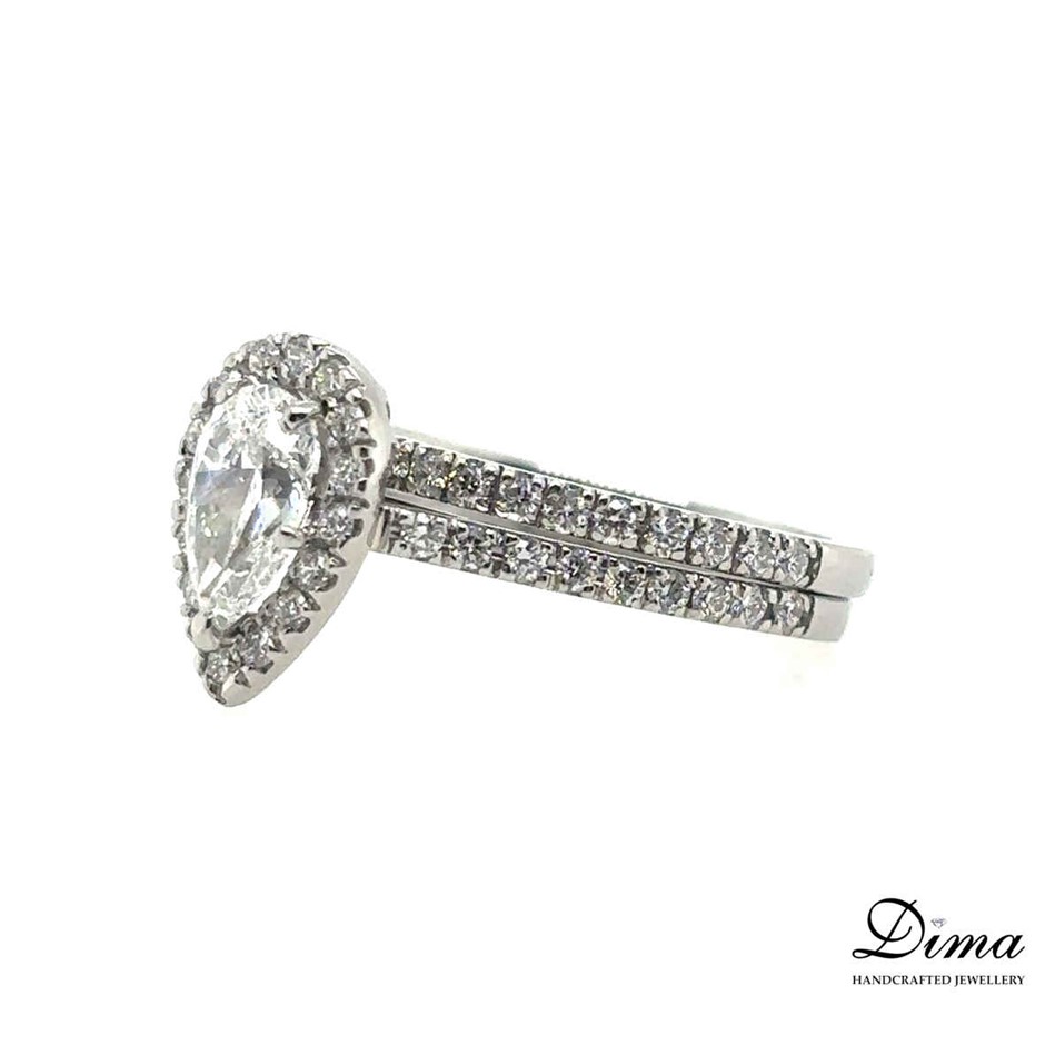 0.80ct D/VVS1 with GIA Cert. + 0.75ct F/VS Diamond Ring & Band Platinum Auction (0005-2566336 ...