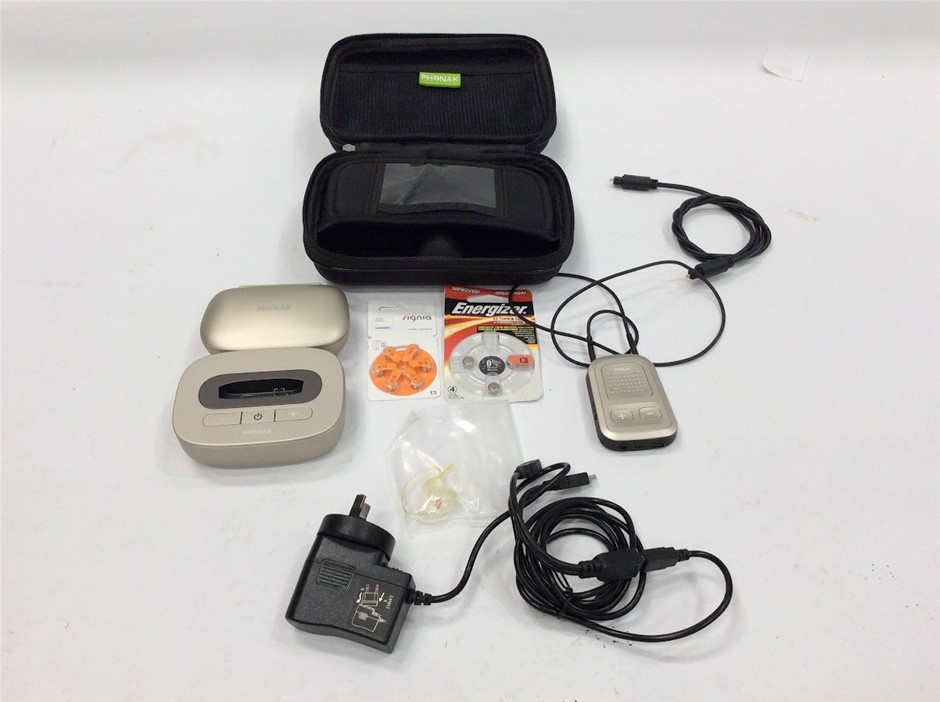 Phonak ComPilot II & TV Link II Base Set Bluetooth Streaming Wireless ...