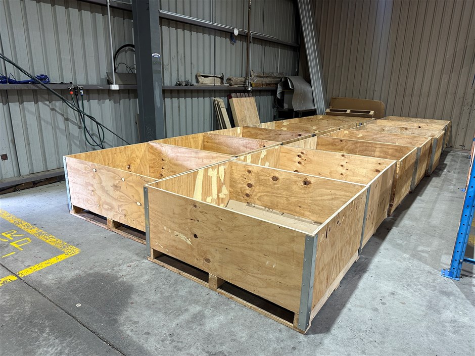 13 x Wooden Crates Auction (0001-3031201) | Grays Australia