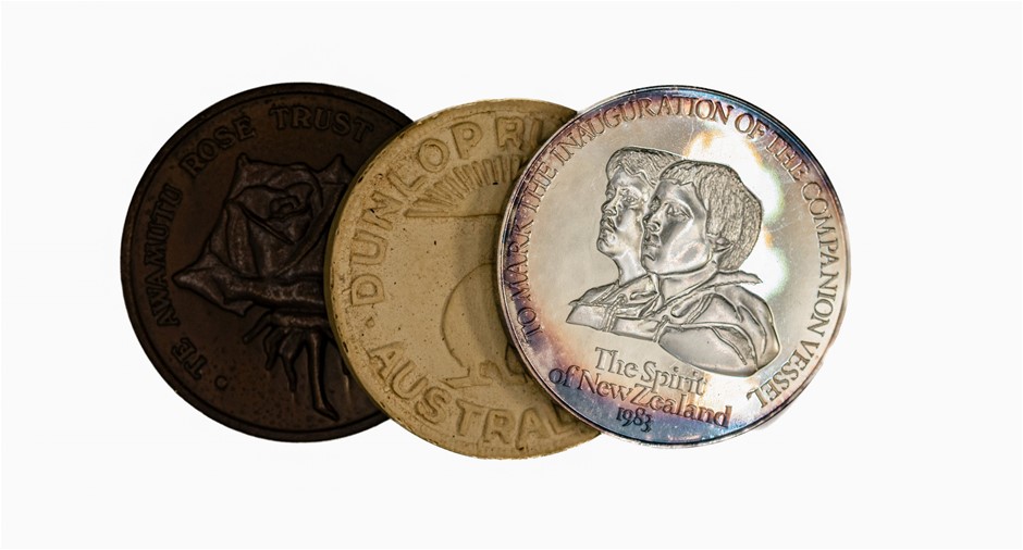 3 x Assorted Medals incl. 1983 Spirit of Adventure Commemoration Medal ...