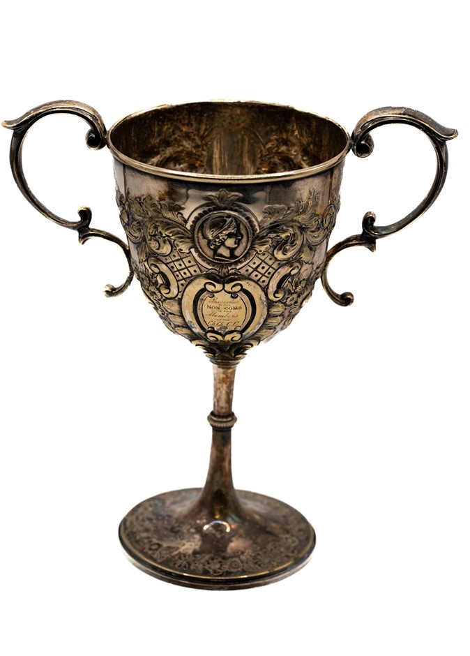 Silver Trophy Cup 'Prestd by the Non Coms to the Members of the Ch Ch C ...