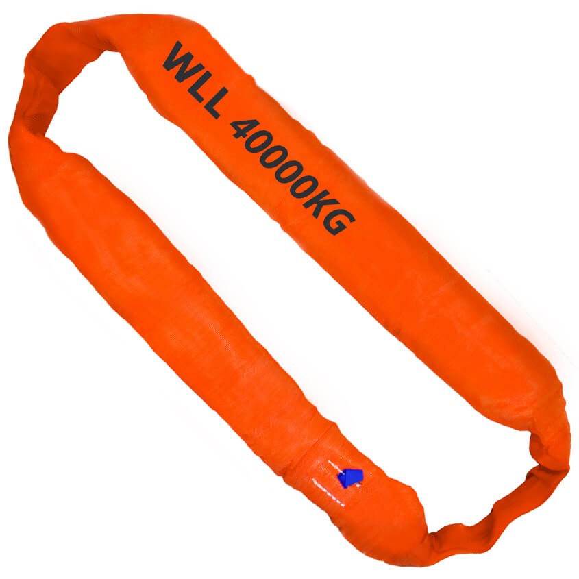 Jumbo Round Lifting Sling WLL 40T x 6M c/w Test Cert. Auction (0070 ...