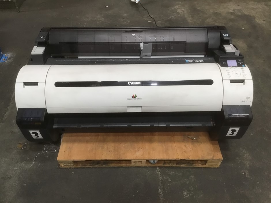 Canon imagePROGRAF iPF770 Inkjet Large Format Printer Auction (0010 ...