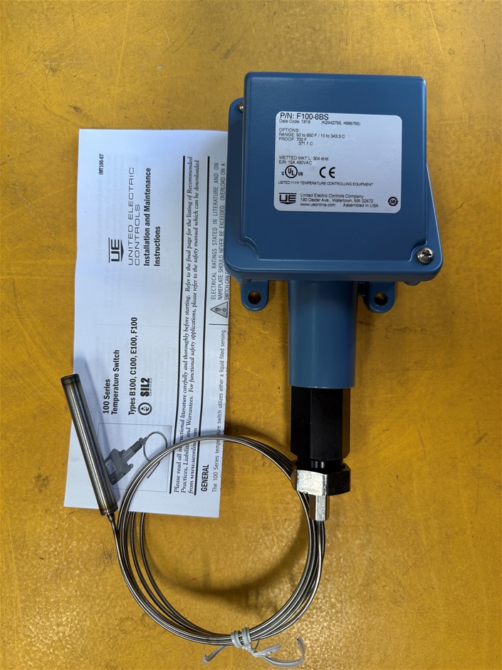 1x UE 100 Series Temperature Control Switch Auction (2437-3031285 ...