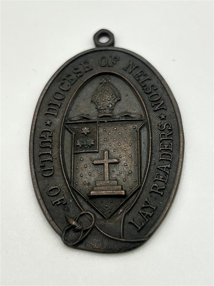 Diocese Of Nelson, Guild Of Lay Readers, c1940s, uniface, struck in ...