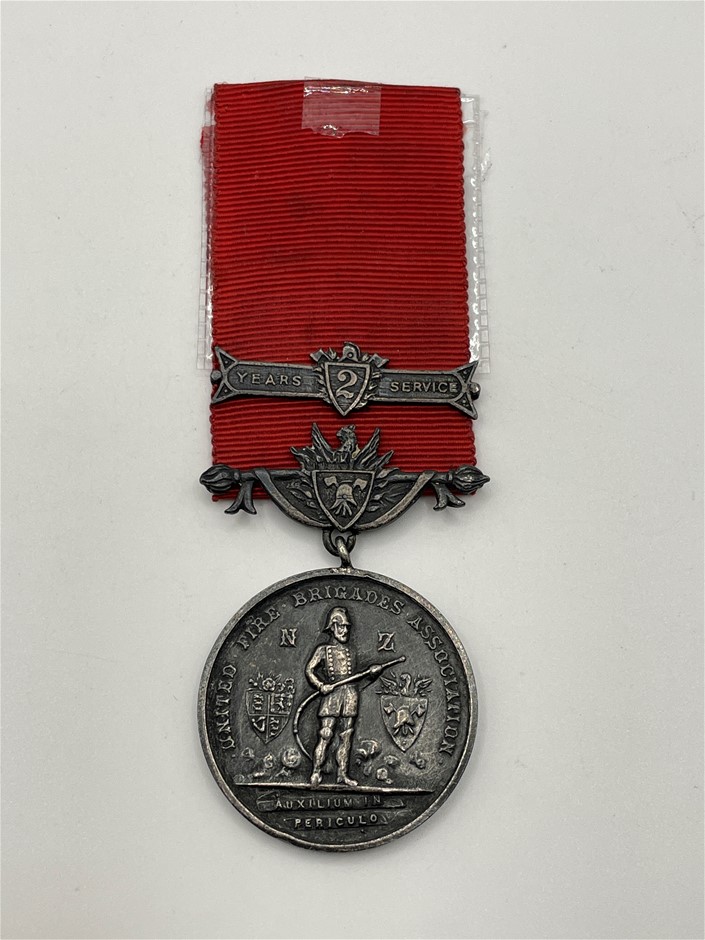 United Fire Brigades Assoc of NZ, Long Service Medal for five years ...