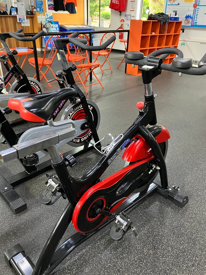 Red Crazy Fit Cycle Spin Bike. Auction (0004-3031410) | Grays Australia