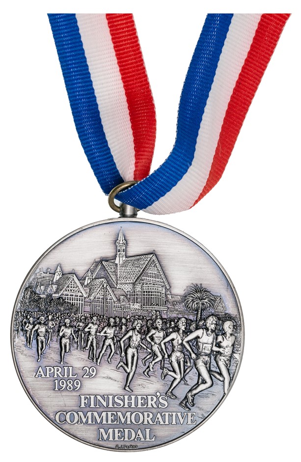 Fletcher Challenge, 25th Anniversary Rotorua Marathon, NZ, 1989, medal ...