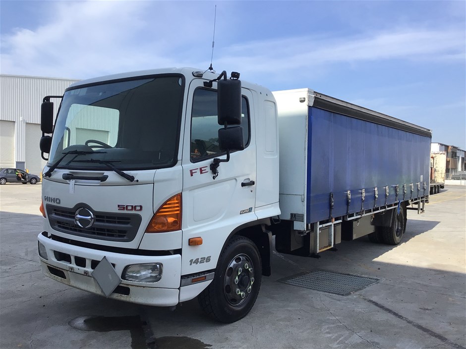2017 Hino FE 500 Euro 5 4 x 2 Curtainsider Rigid Truck Auction (0001 ...