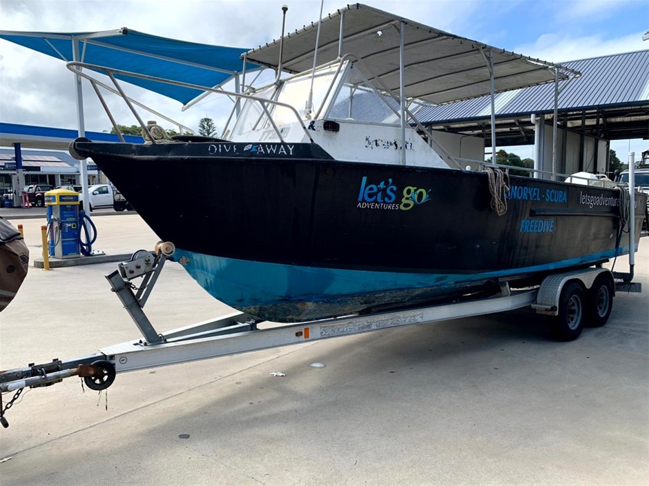 7.49m KAYFA INDUSTRIES Fisher Monohull Aluminium Power Boat Auction ...