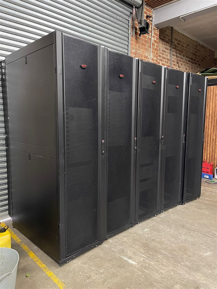 5x APC AR3307 48U Black Rack Cabinet Auction (0086-2563519) | Grays ...