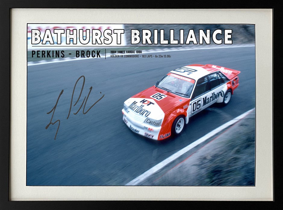 PETER BROCK 9 TIME BATHURST CHAMPION PRINT FRAMED LICENSED BY BROCK ...
