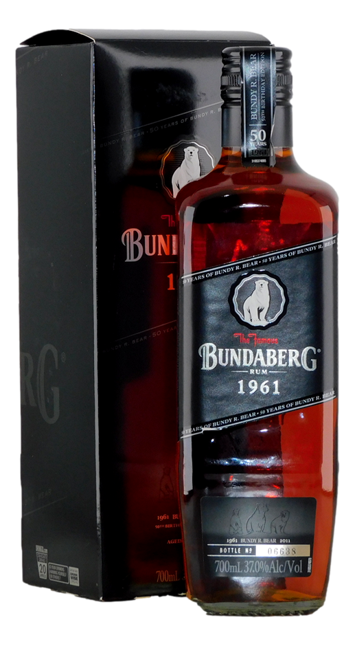 Bundaberg The Famous Rum 1961 50th Birthday Limited Edition 2011 (1x 700mL) Auction (0037 ...