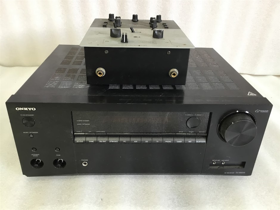 ONKYO TX-NR595 AV RECEIVER & American XDM-250T MIXER Auction (0042-2564184) | Grays Australia