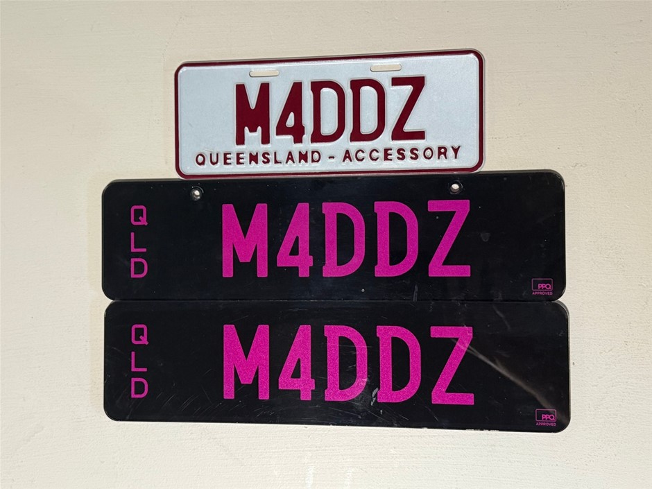 M4DDZ - Personalised Number Plates QLD Auction (0001-7055551) | Grays ...