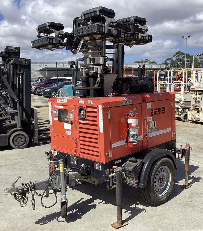 2018 POWERLINK WORLD MS2000 Single Light Tower Trailer Auction (0008 ...