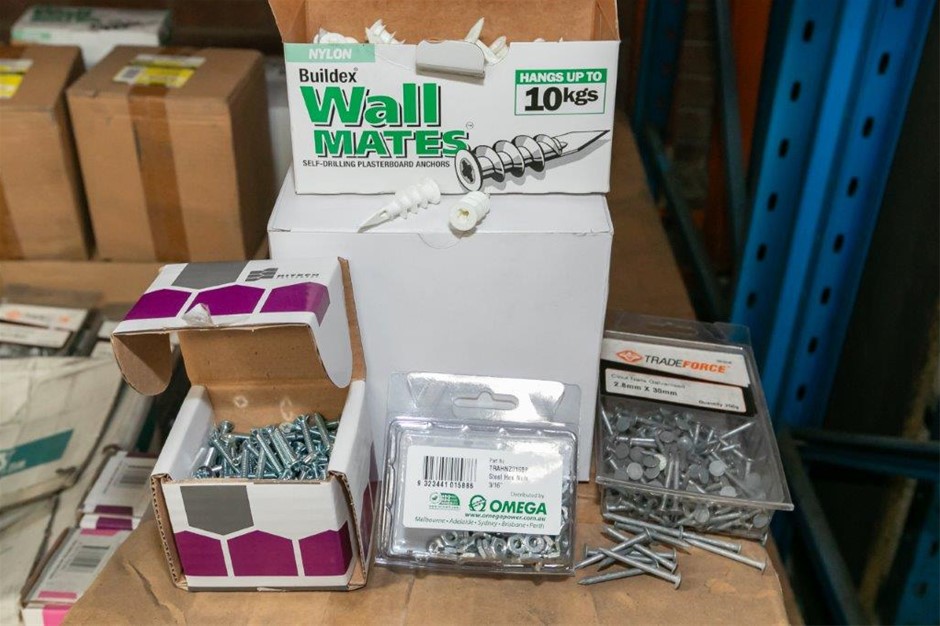 Pallet of Mixed Fasteners Auction (0045-5058920) | Grays Australia
