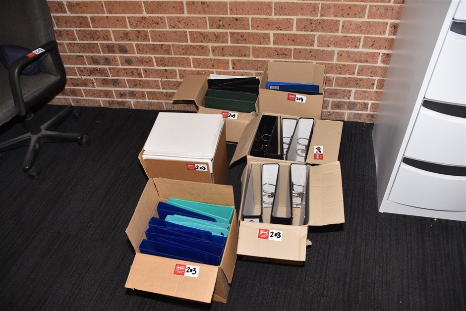 6x Boxes of Ring Binders Auction (0203-5058920) | Grays Australia