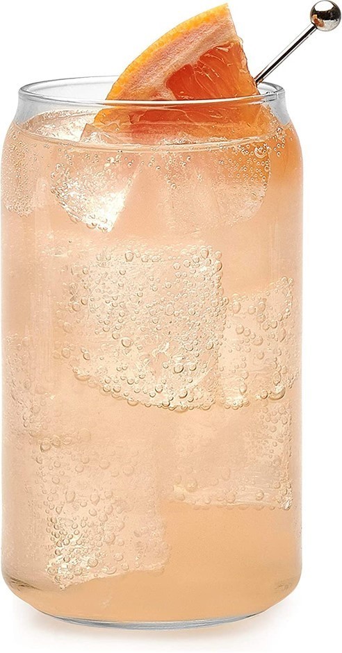 LIBBERY Classic Can Tumbler Glasses, 16oz., 2 x Sets of 4. Auction ...