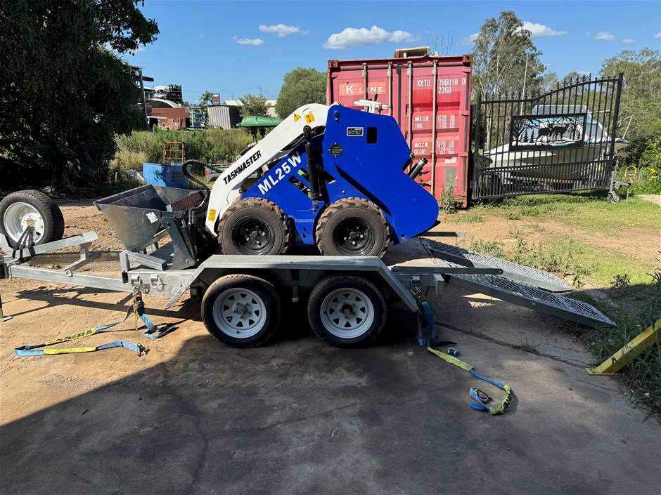 2019 Taskmaster Mini Loader with Dual Axle Plant Trailer Auction (0063 ...