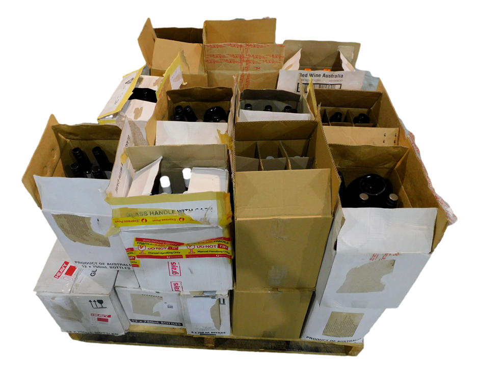 Pick Up Pallet of Wine Approx 27 Assorted Cartons of Wine Auction (0001 ...