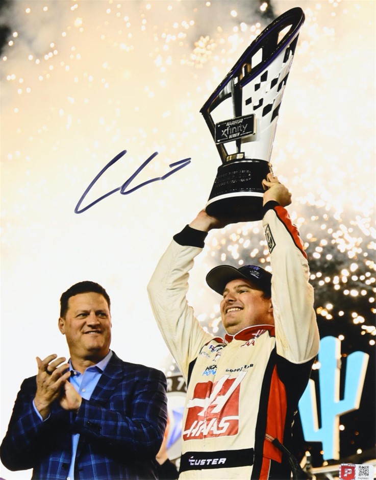 NASCAR GUN DRIVER COLE CUSTER SIGNED VICTORY PHOTO Auction (0019 ...