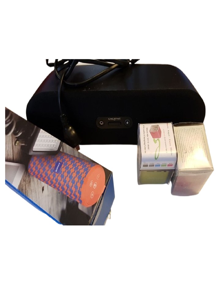 Misc. Bluetooth Speakers, Creative, Laser, Music Angel Auction (0023 ...