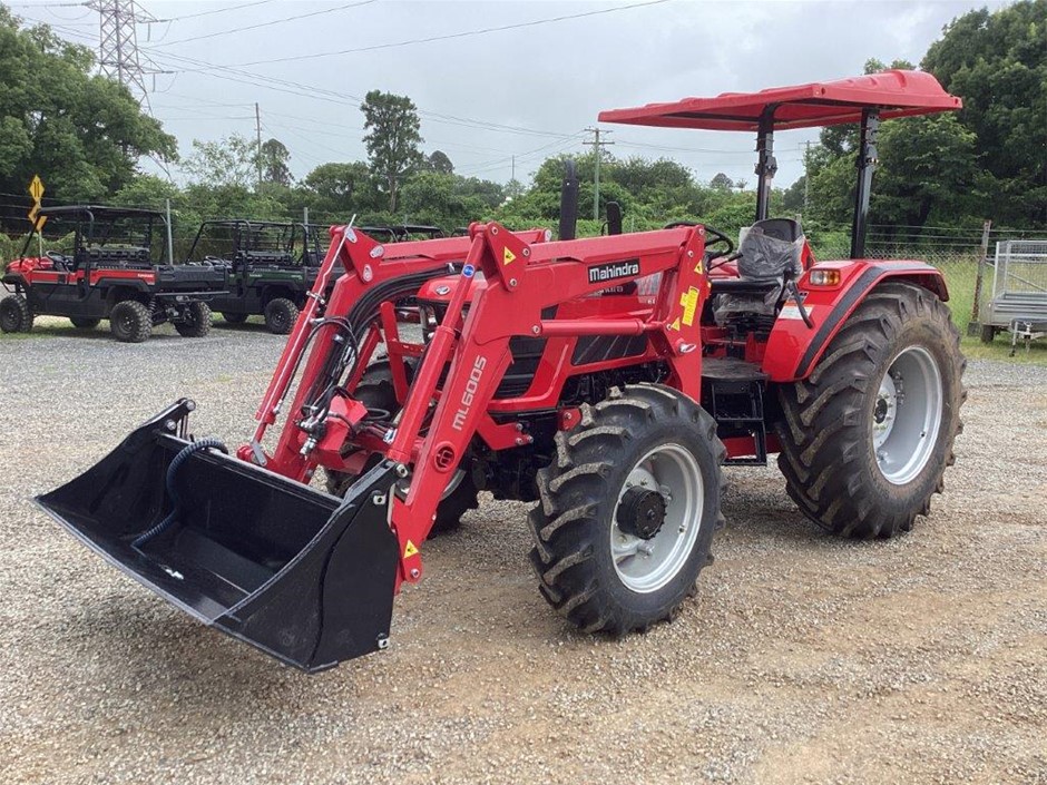 Mahindra 6075 4WD with Front Loader Attachment and Bucket Auction (0014 ...