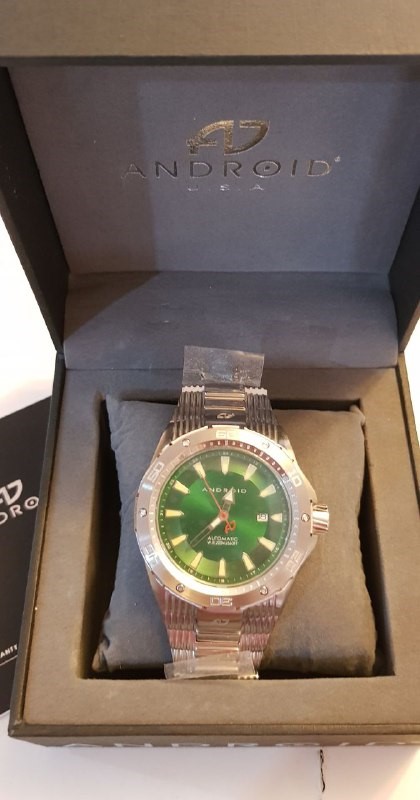 Android Mens Watch Made in USA, Automatic , Brand New Auction (0027 ...