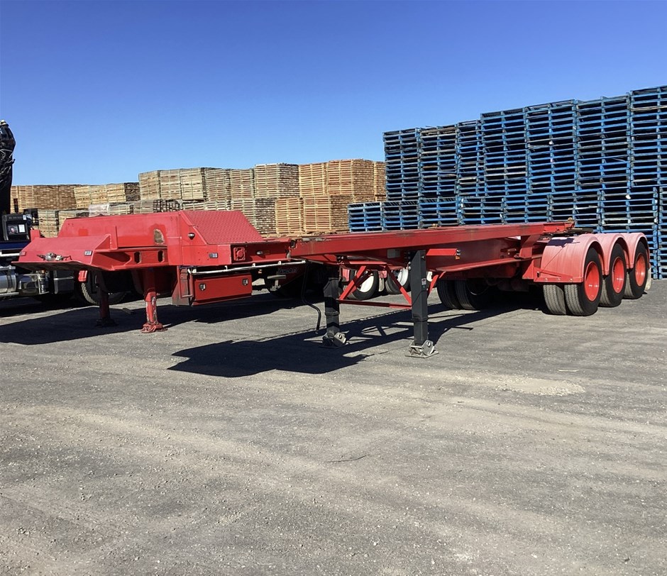 2001 MAXITRANS ST3 Triaxle Skeletal Lead Trailer Auction (0018-3032289 ...