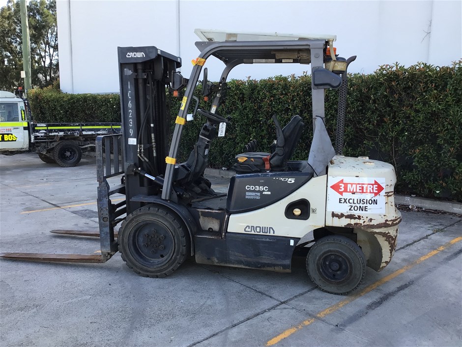 Crown CD35C Counterbalance Forklift Auction (0036-5059492) | Grays ...