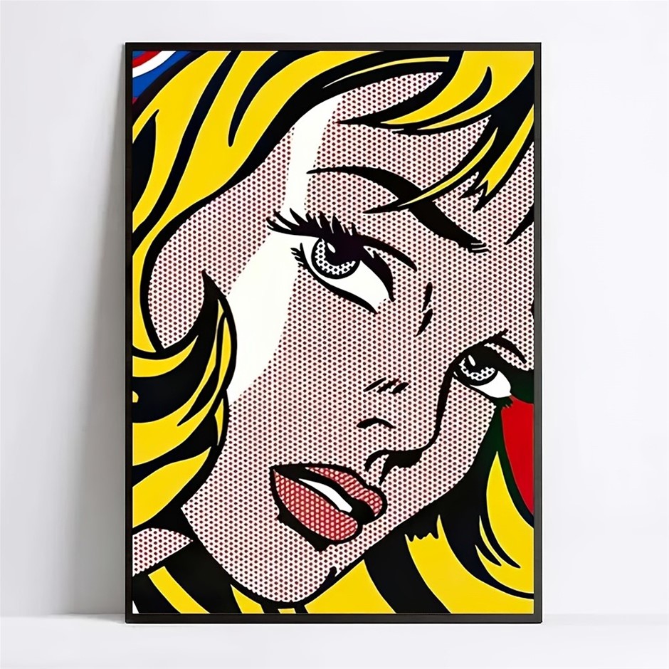 (After) ROY LICHENSTEIN " Crying Girl " HD Canvas Print Auction (0005-2566050) | Grays Australia