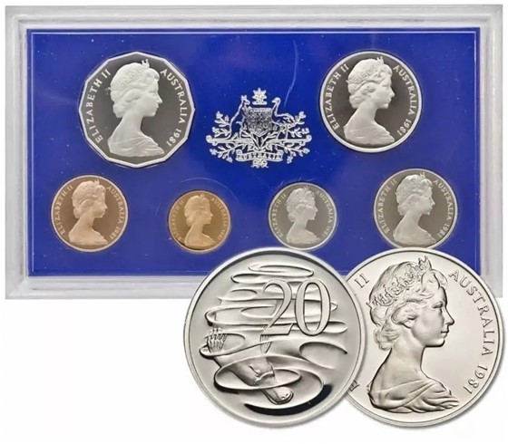 1981 Australia Six Coin Proof Set Queen Elizabeth Auction (0013-2566253 ...