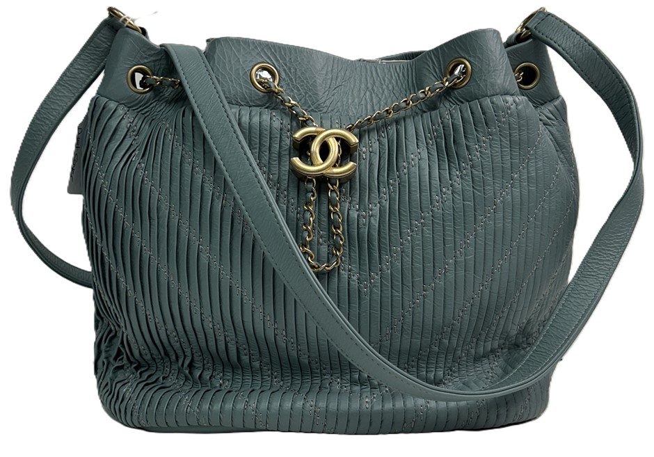 CHANEL Coco Pleated Bucket Bag Auction (0004-2566419) | Grays Australia