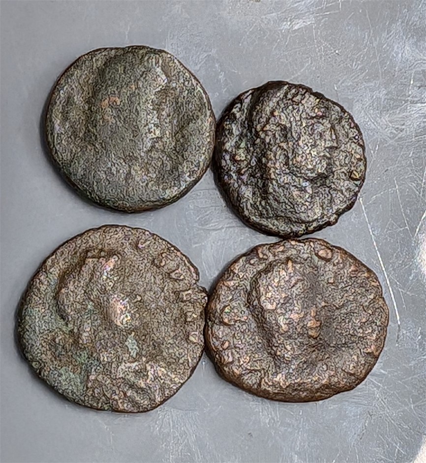 Coin collection of Four Ancient Rome Roman Coins Auction (0016-2566558 ...
