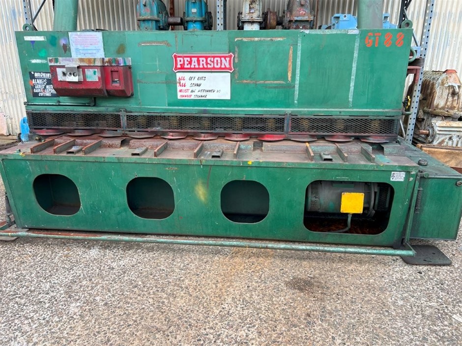 Pearson 3050mm X 10mm Hydraulic Guillotine Auction (0009-5059516 ...