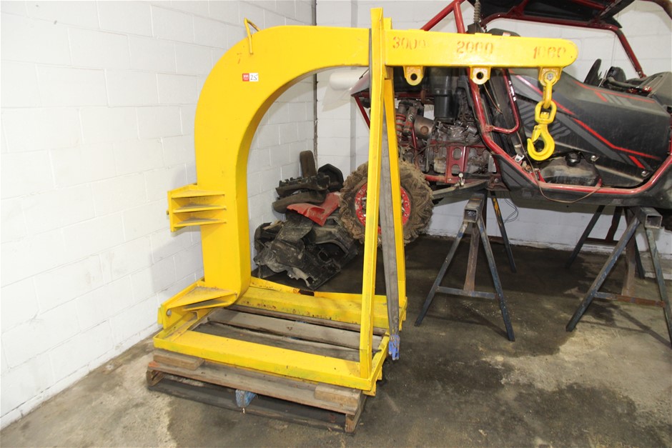 Heavy Duty Forklift Jib Attachment with Cradle Auction (0025-5059248 ...