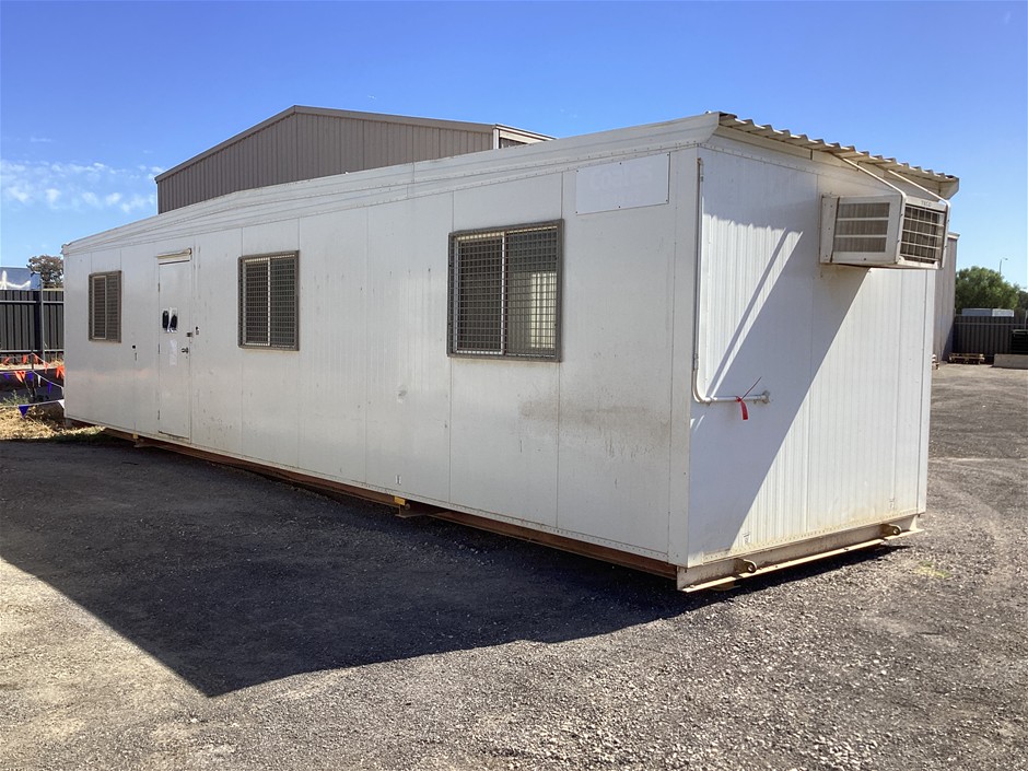 2012 Pigdon Portable Building Shell Cyclonic Rated 12m x 3m Auction ...