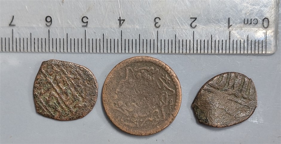 Coin collection of three old OTTOMAN Coins Auction (0001-2567289 ...