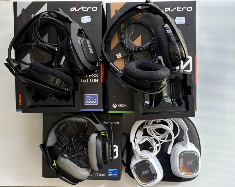 PS4 Astro A50, Xbox Astro A50, PS5 Astro A30 Gaming Headsets (Lot of 4 ...